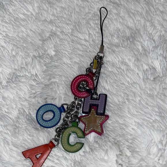 Coach | Accessories | Vintage Coach Leather Cluster Phone Or Bag Charm ...